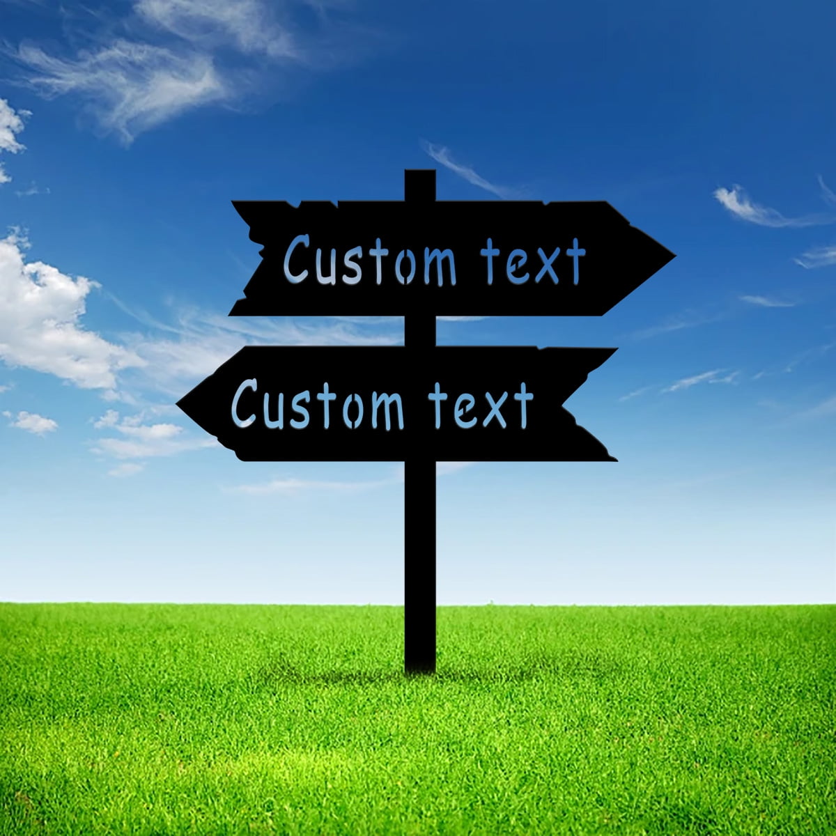 Custom Metal Destination Arrow Signs,Personalized Directional Sign ...