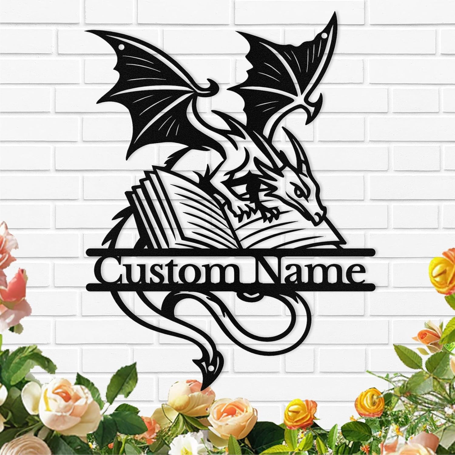 Custom Metal Dragon Sign - Personalized Dragons Metal Wall Art ...