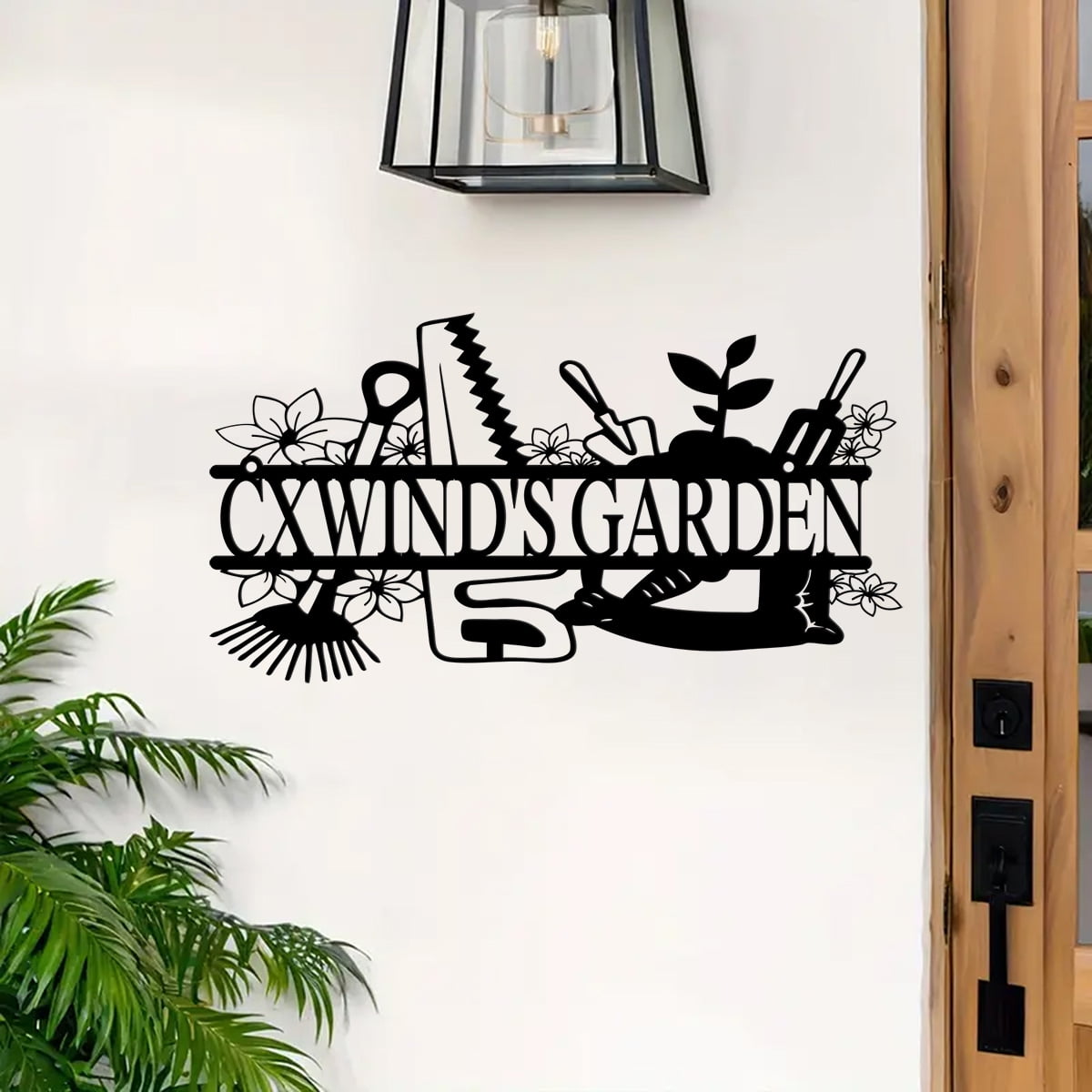 Custom Metal Garden Decor,Gardener Name Sign, Personalised Garden Name ...