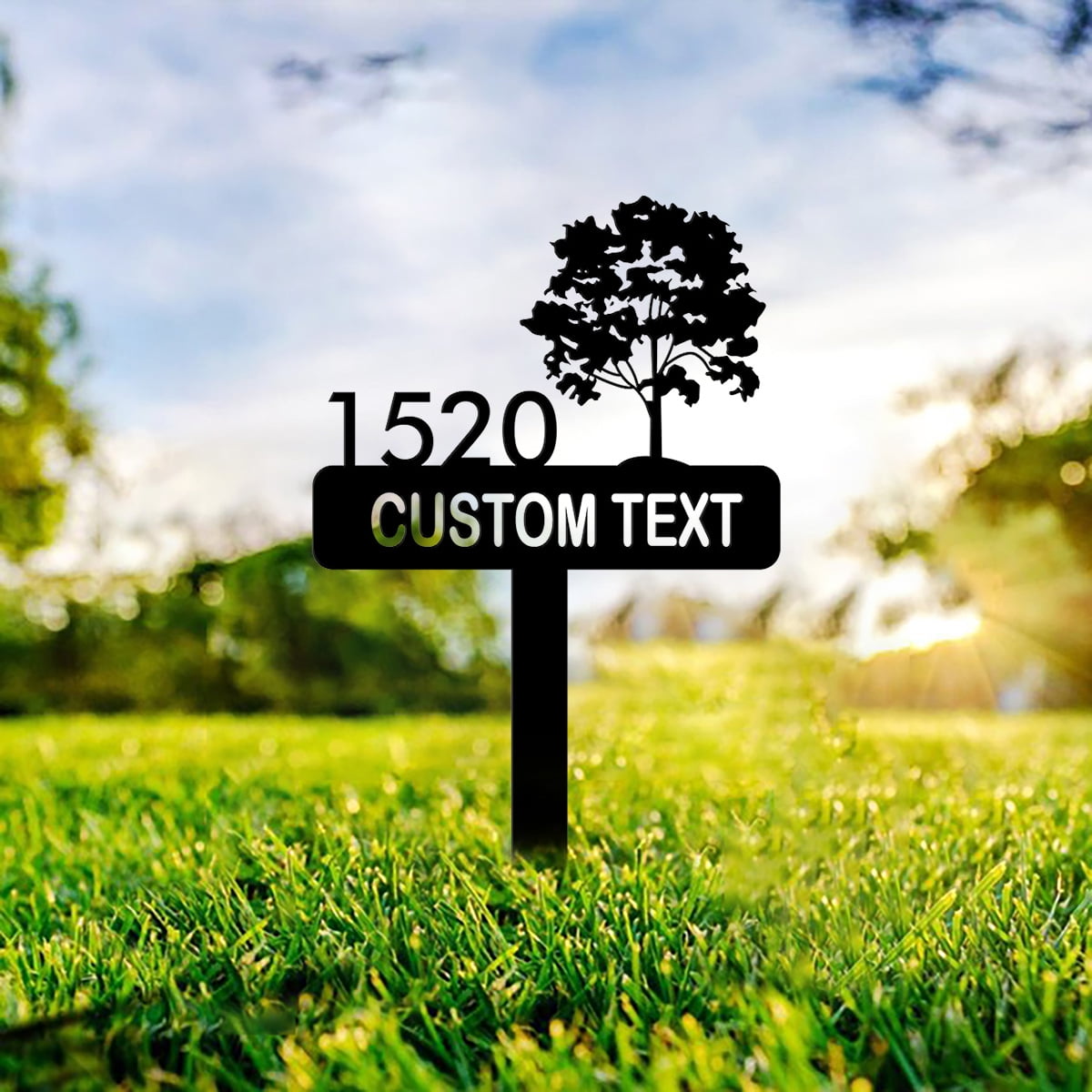 Custom Metal Garden Stake Sign, Personalized Metal Garden Sign With ...