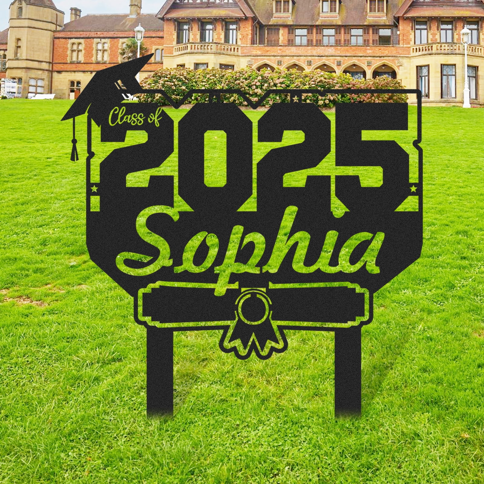 Custom Metal Graduation Yard Sign 2025, Outdoor Yard Sign, Personalized ...