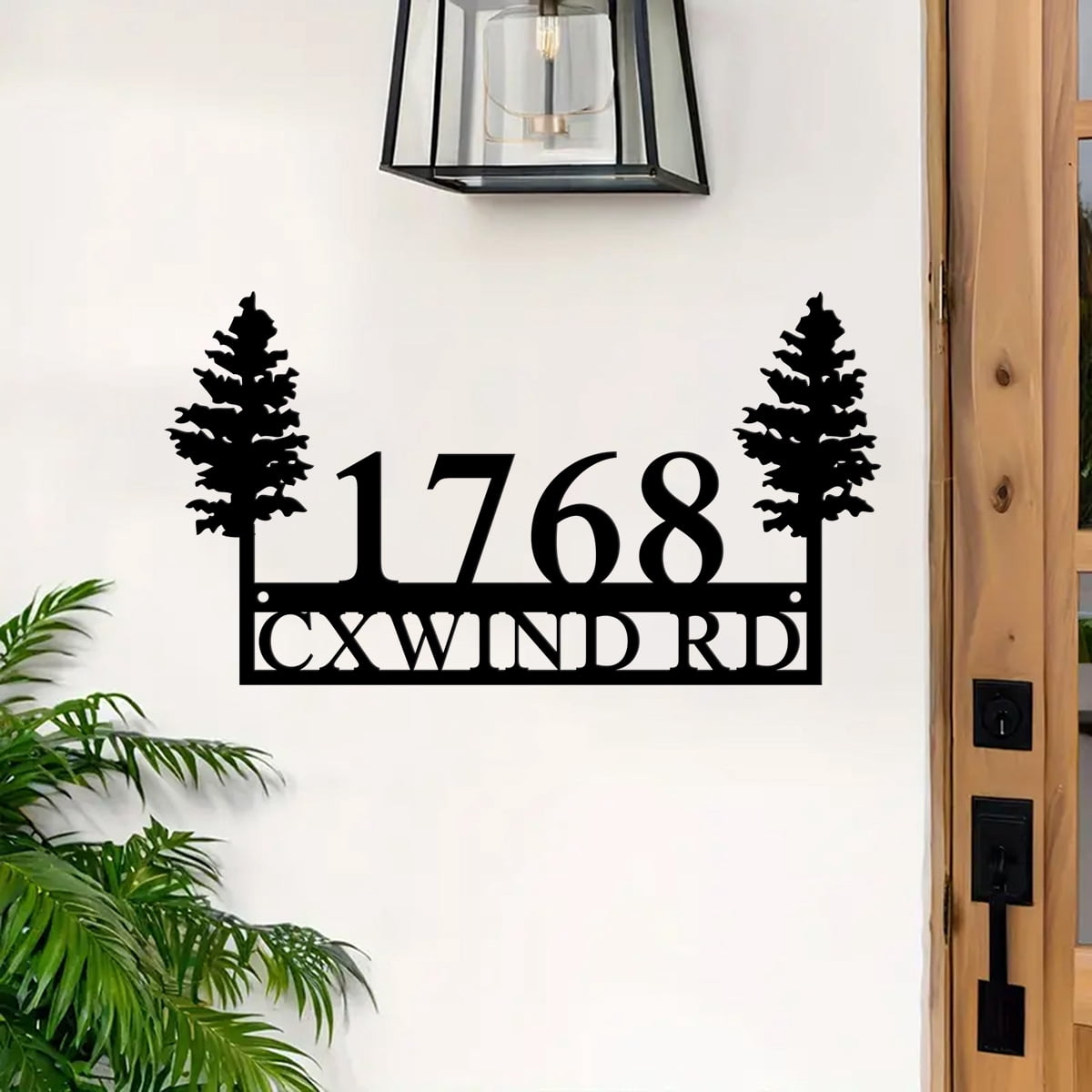 Custom Metal House Number Sign, Address Sign, Modern Address Sign, Art ...