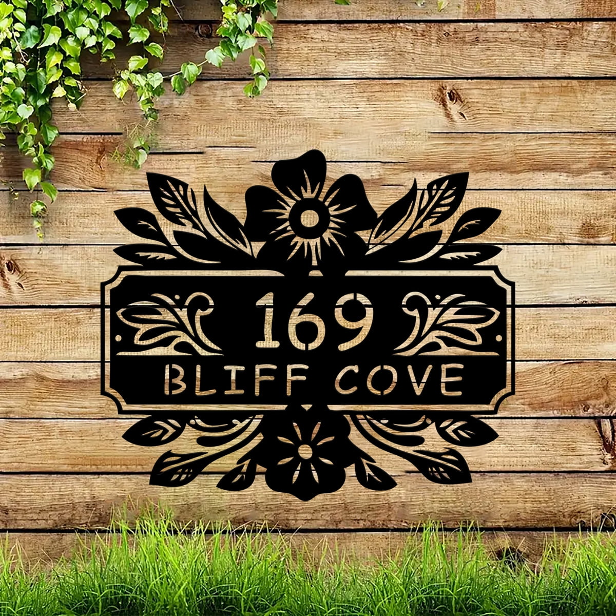 Custom Metal House Number Sign, Metal Address Sign, Address Numbers ...