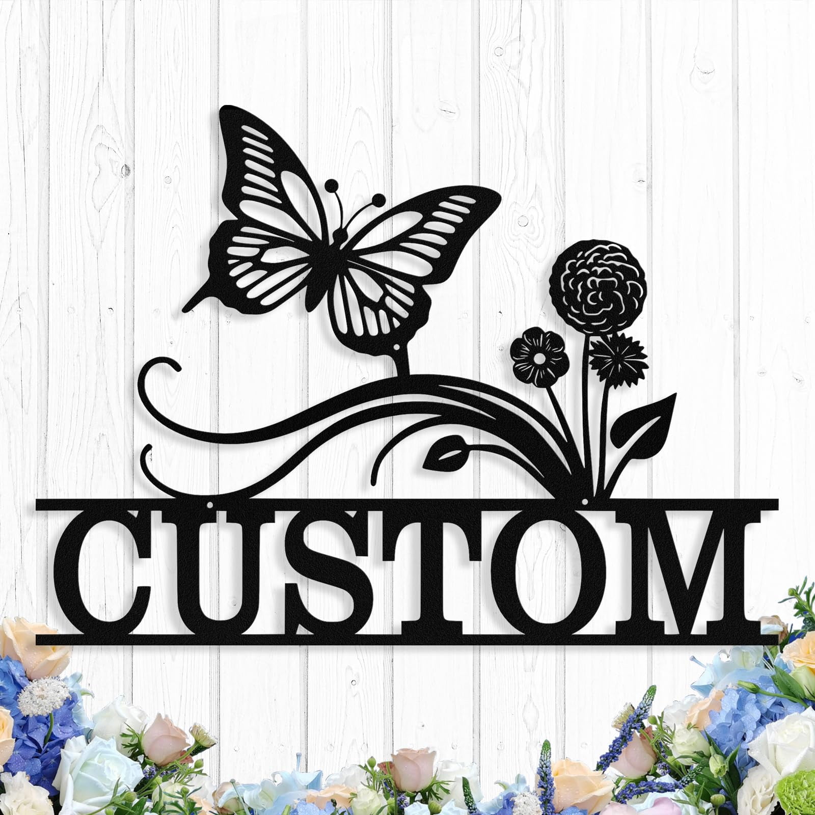 Custom Metal House Number Sign for Outside, Personalized Addresss ...