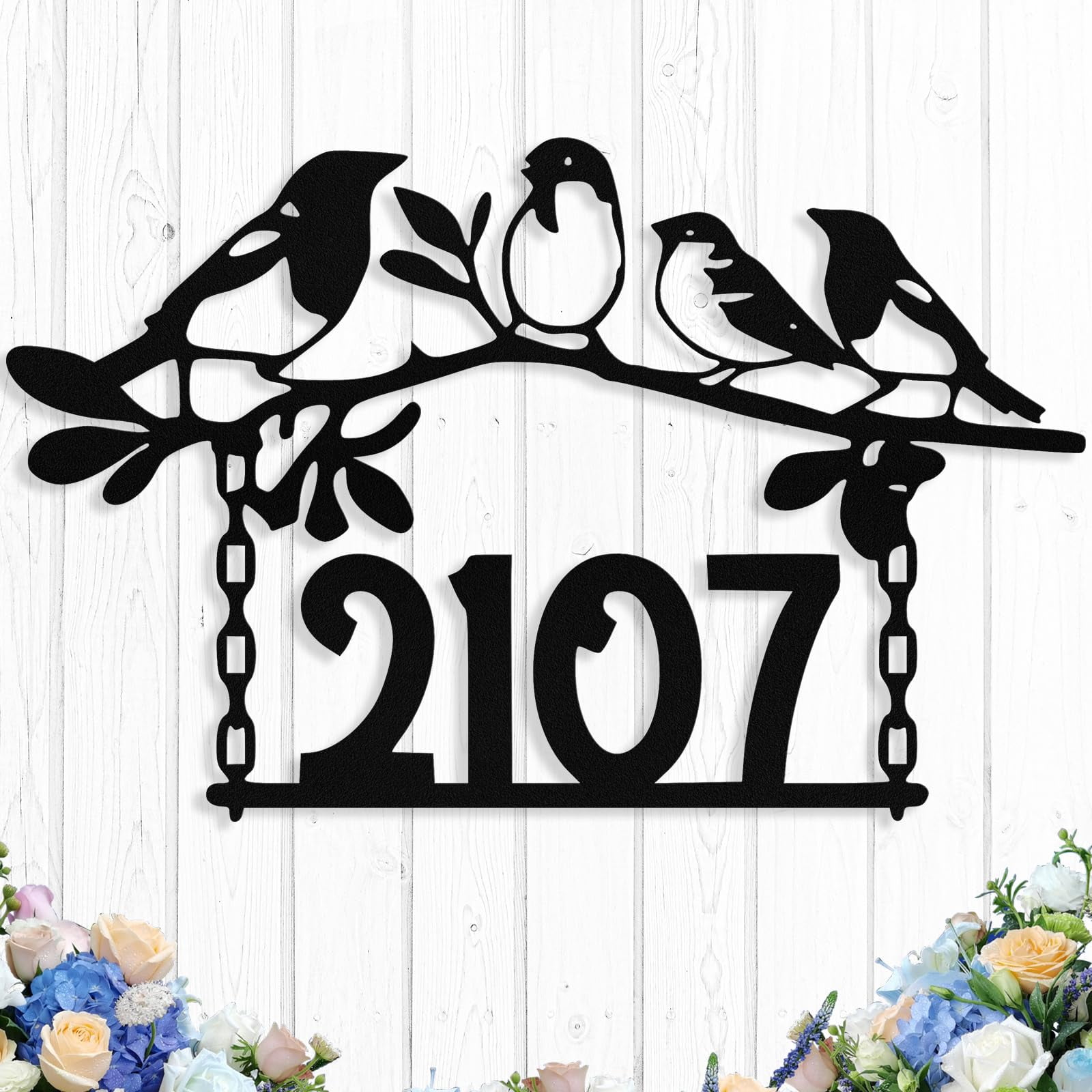 Custom Metal House Number Sign for Outside, Personalized Addresss ...