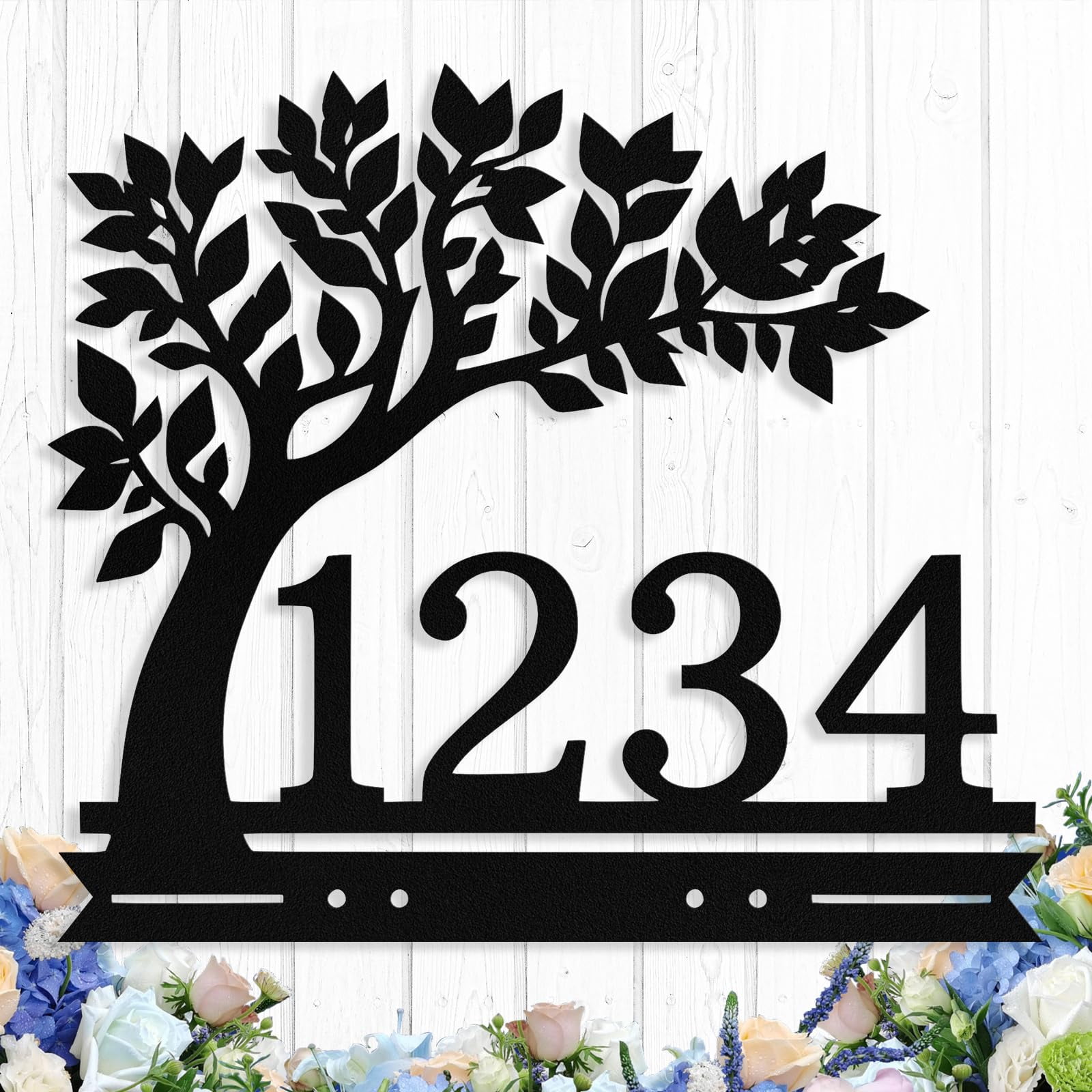 Custom Metal House Number Sign for Outside, Personalized Addresss ...