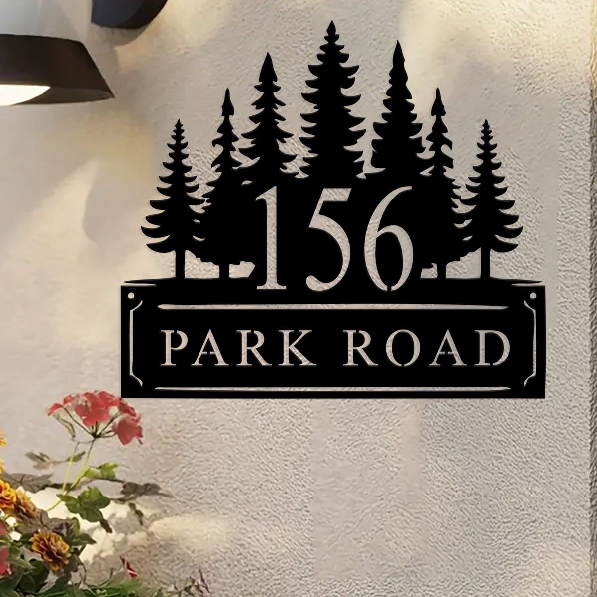 Custom Metal House Number Sign, Personalized Metal Address Sign ...