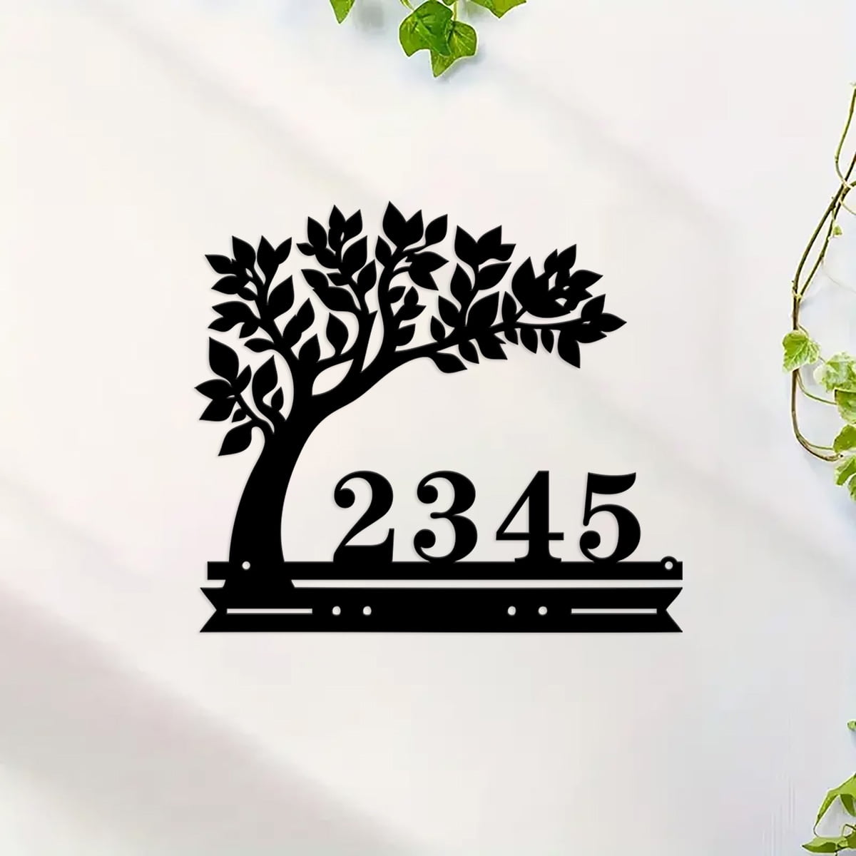 Custom Metal House Number Tree of Life Personalized Sign, Address ...