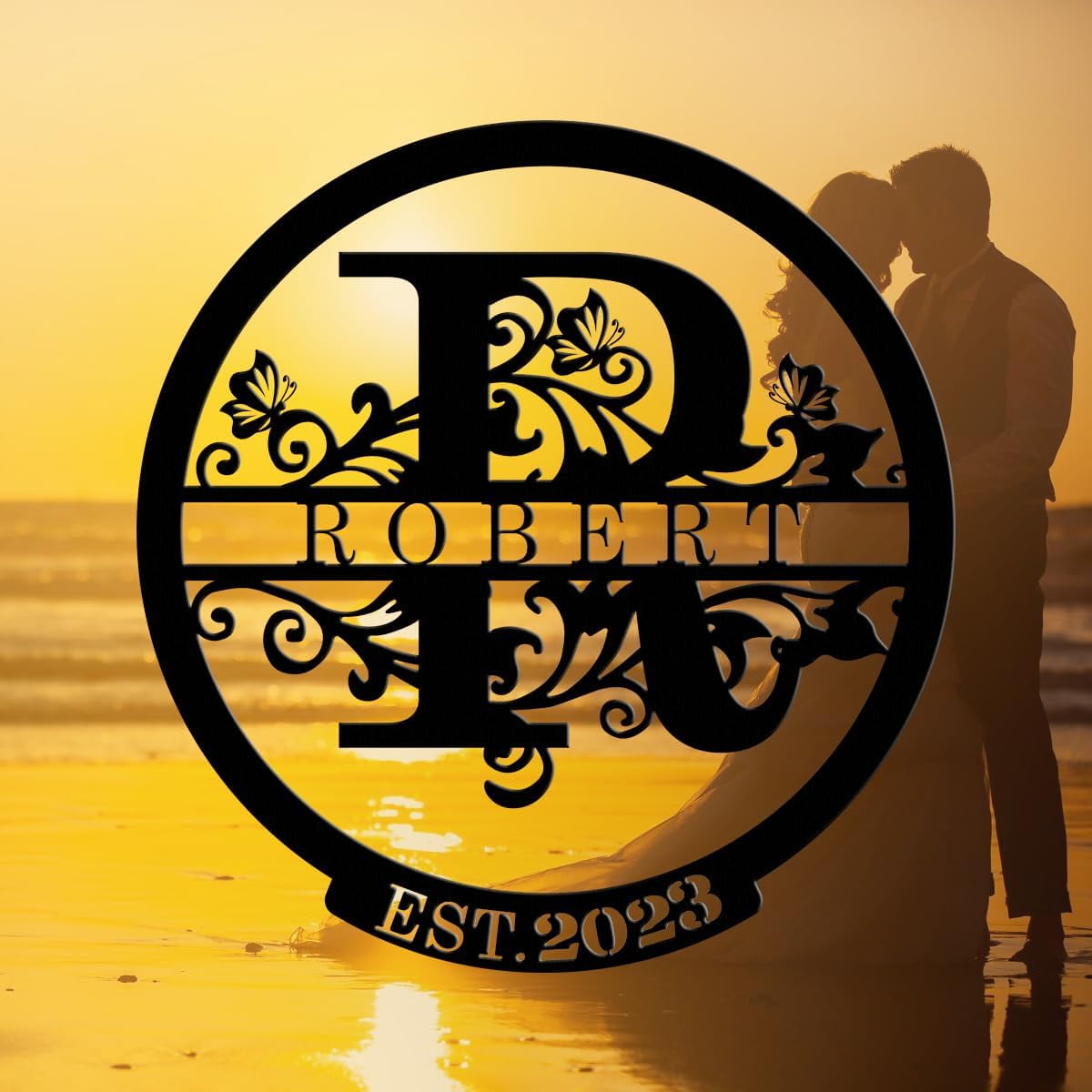 Custom Metal Name Signs | Custom Family Name Sign | Metal Wall Art Last ...