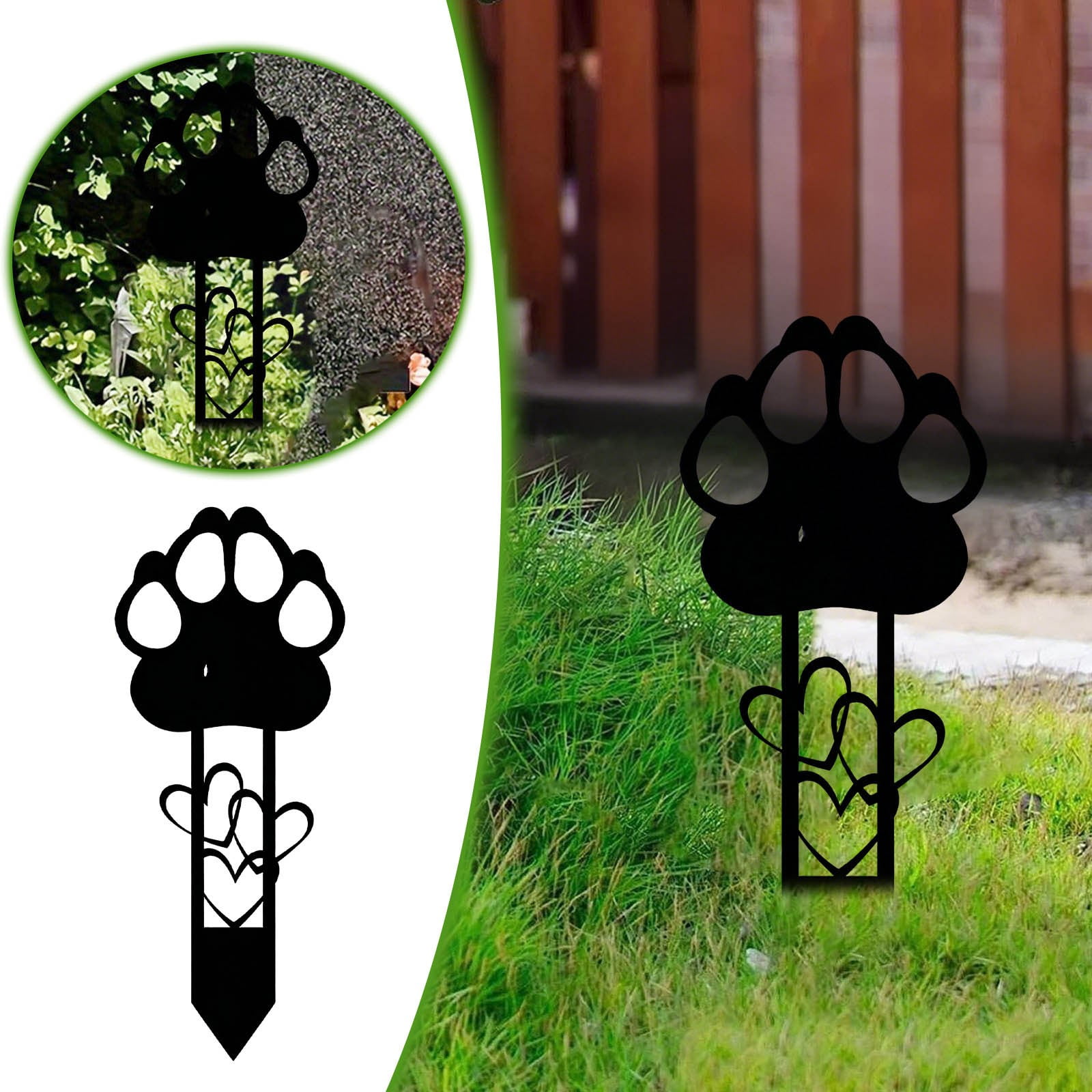 Custom Metal Pet Memorial Plaque Marker for Outdoor Garden Unique Cat ...