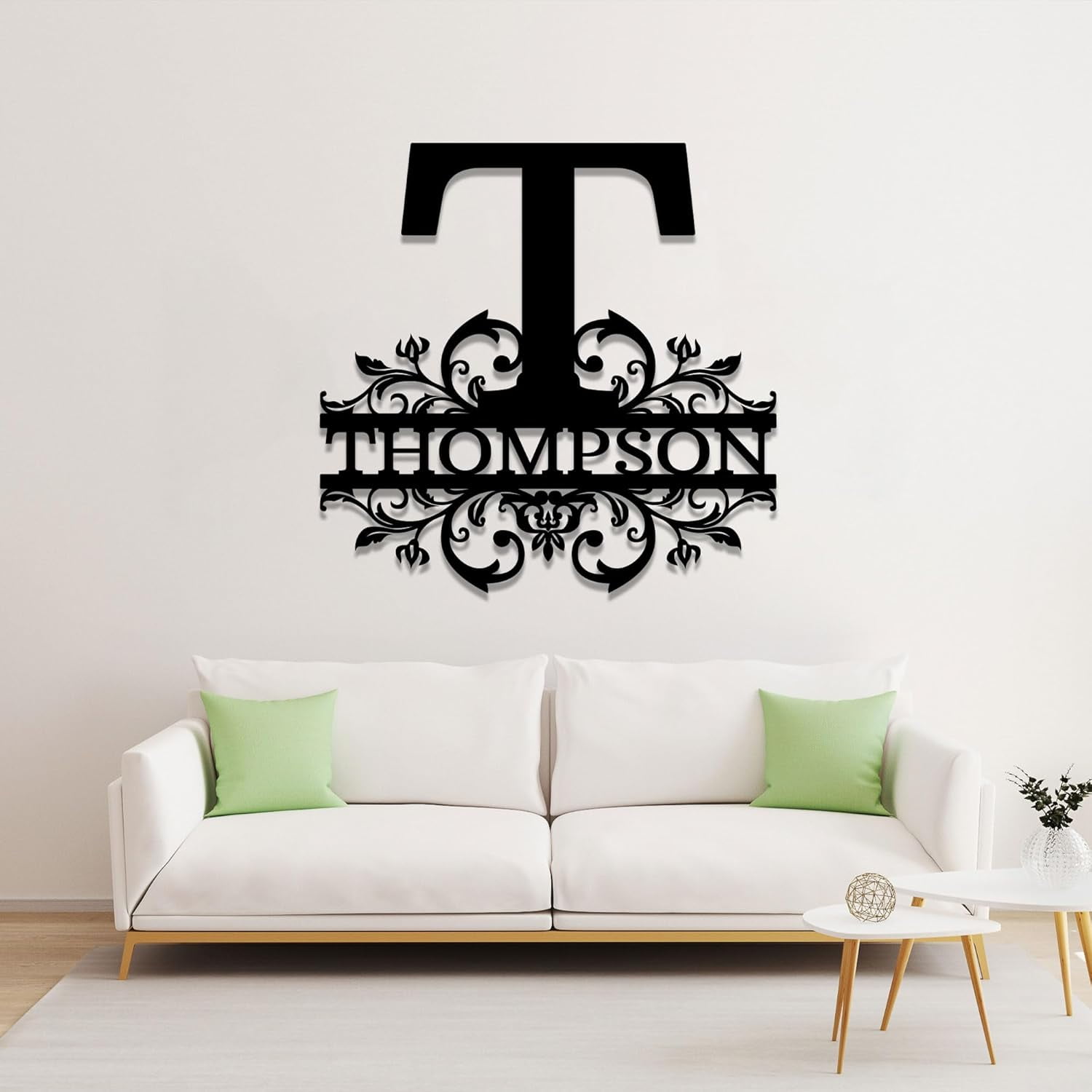 Custom Metal Signs | Personalized Monogram Name Sign | Outdoor Wall Art ...