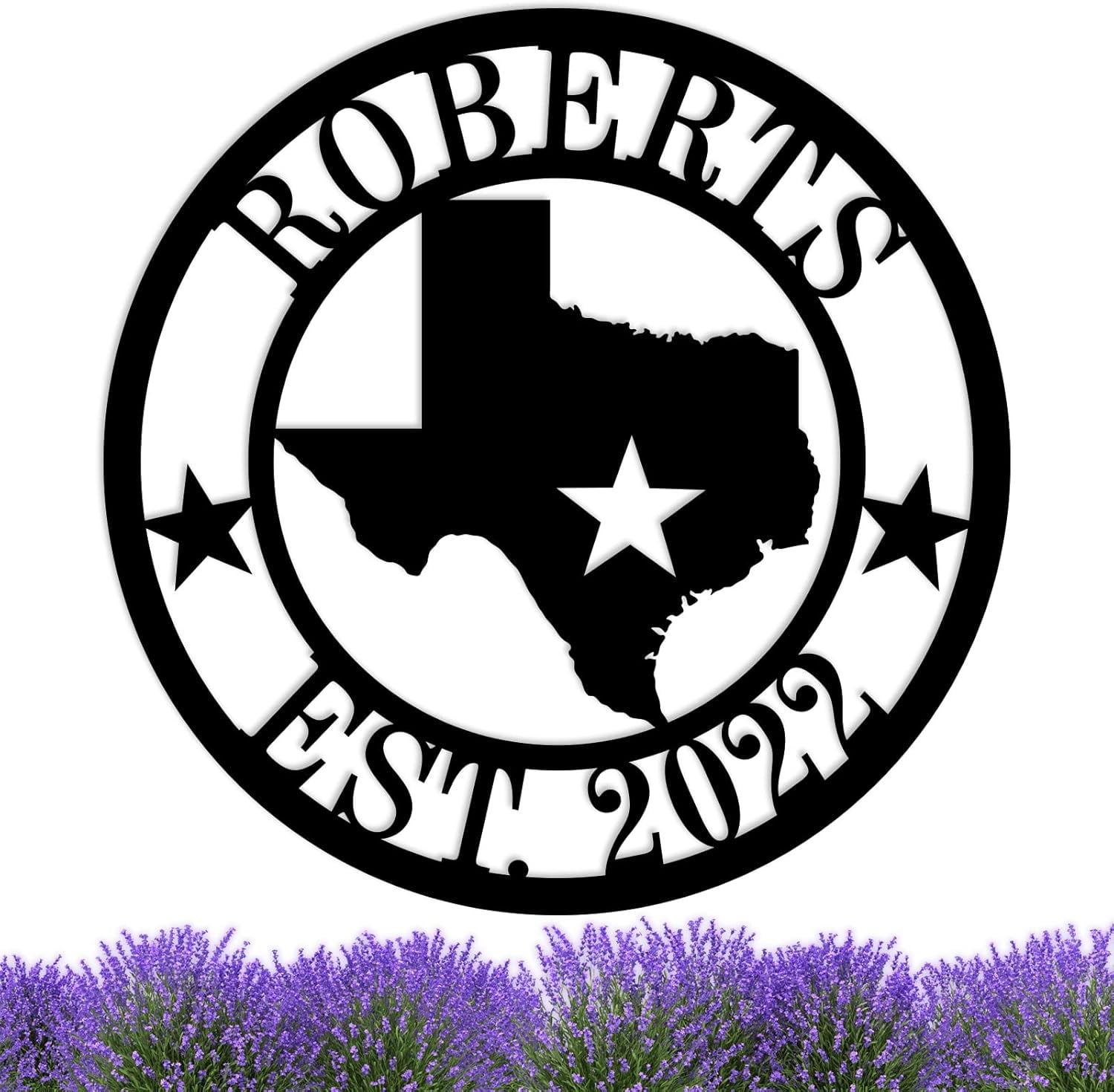 Custom Metal Texas Map Sign, States MAP Wall Hanging Decoration Yard ...