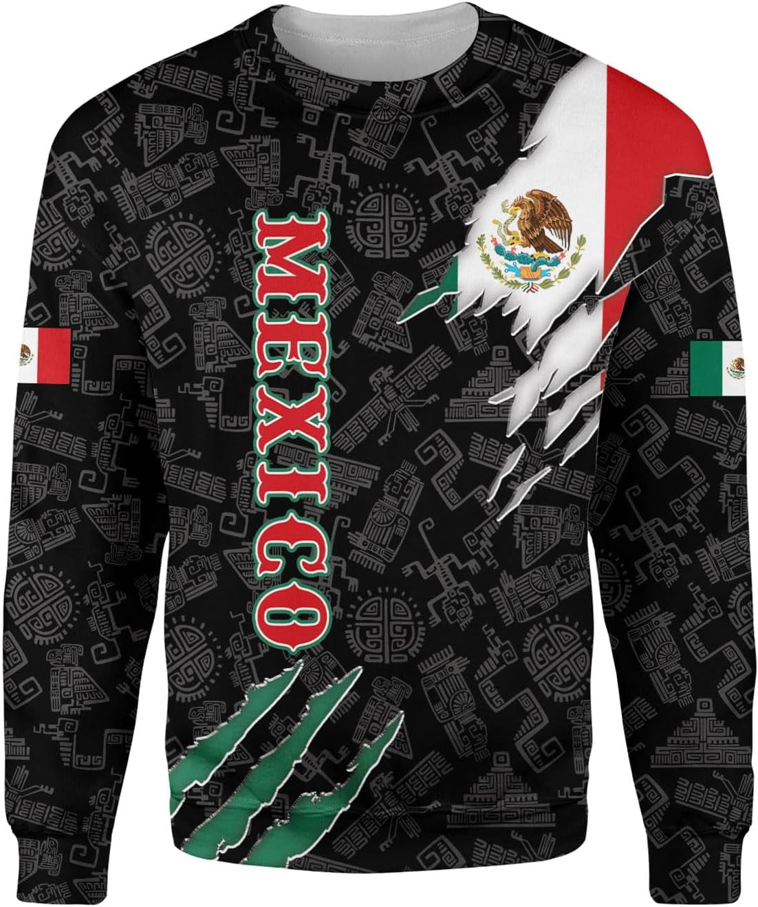 Custom Mexico Shirts Personalized Name Mexican 3D Flag Shirt for Men ...