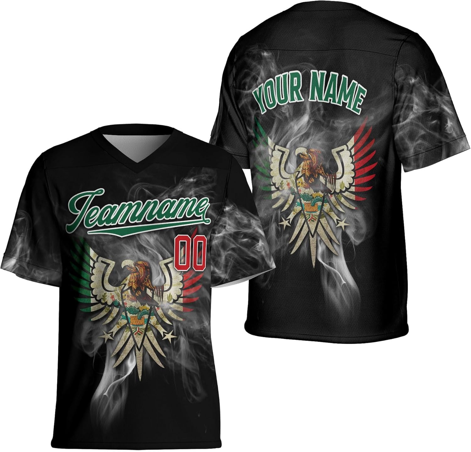 Custom Mexico Soccer Jersey Mexican Flag Jerseys Sports Shirt Mexico ...