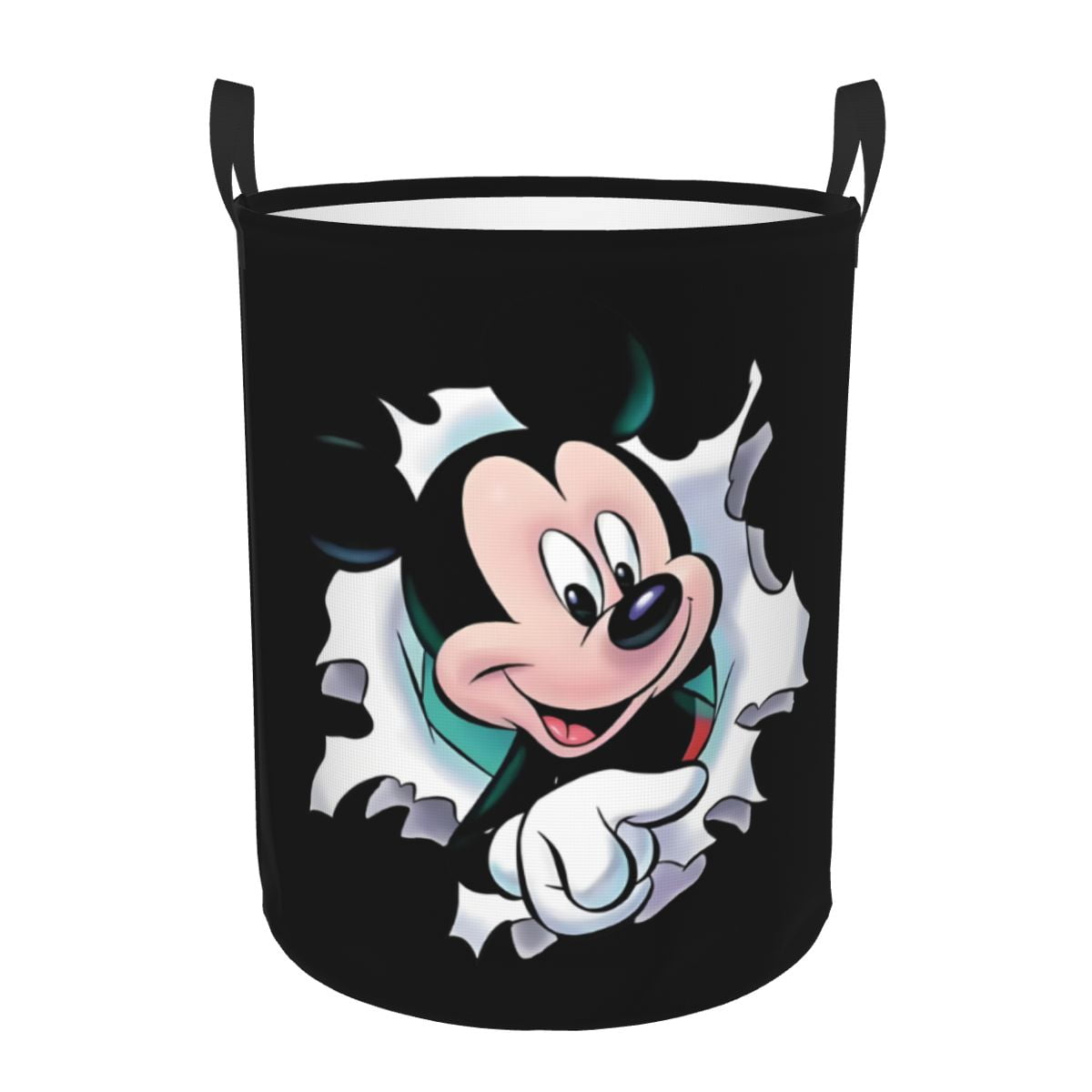 Custom Mickey Mouse Cartoon Laundry Hamper Large Storage Basket Kids ...