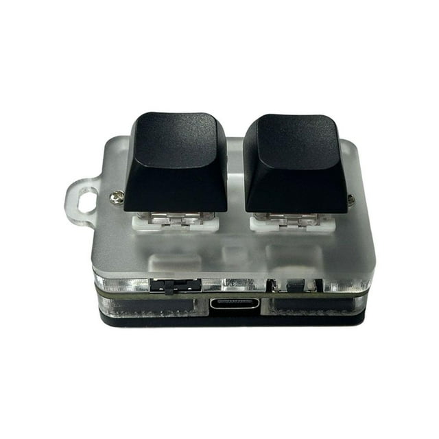 Custom Mini Keyboard 2 Keys Macro Button Macropad Programming Type-C Keypa B6A7 - Walmart.com