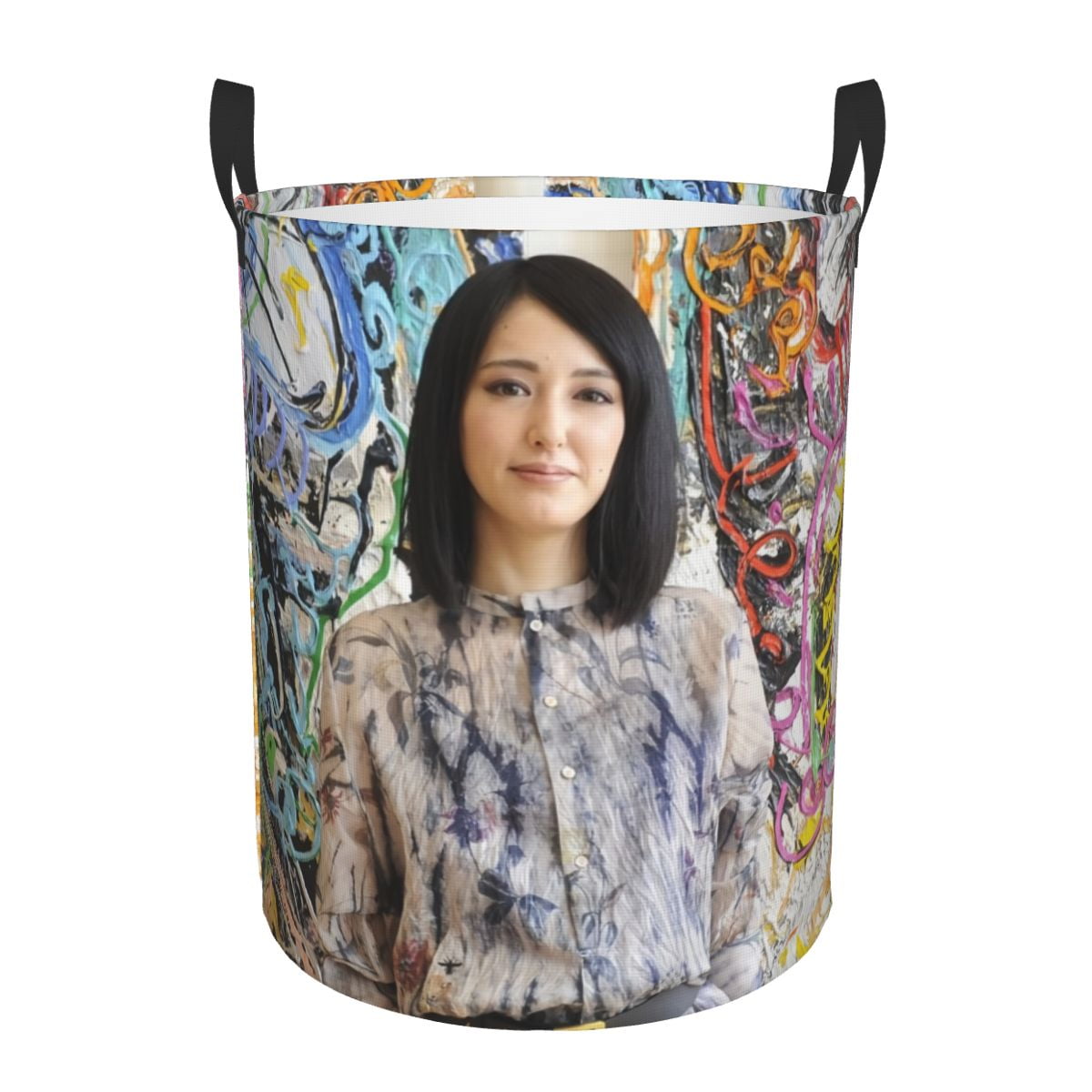 Custom Miwa Komatsu Japanese Printmaker And Laundry Basket Collapsible ...