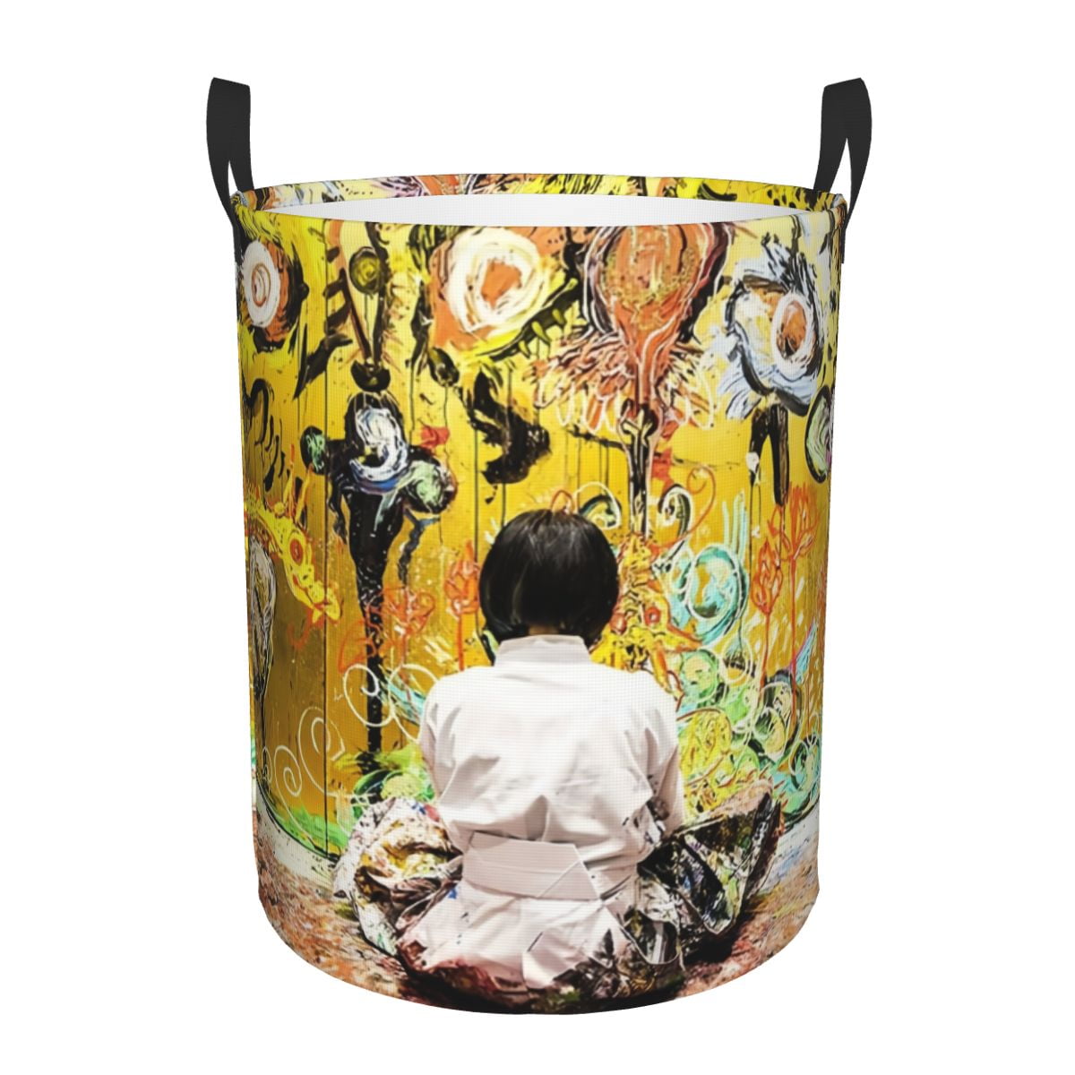 Custom Miwa Komatsu Japanese Printmaker And Laundry Basket Collapsible ...