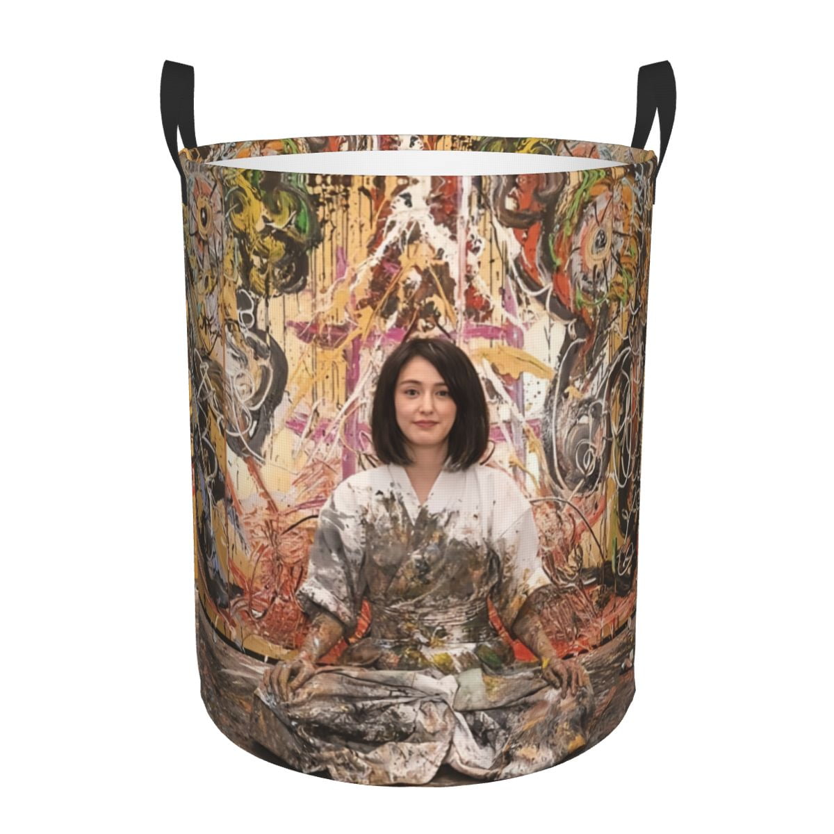 Custom Miwa Komatsu Japanese Printmaker And Laundry Basket Collapsible ...