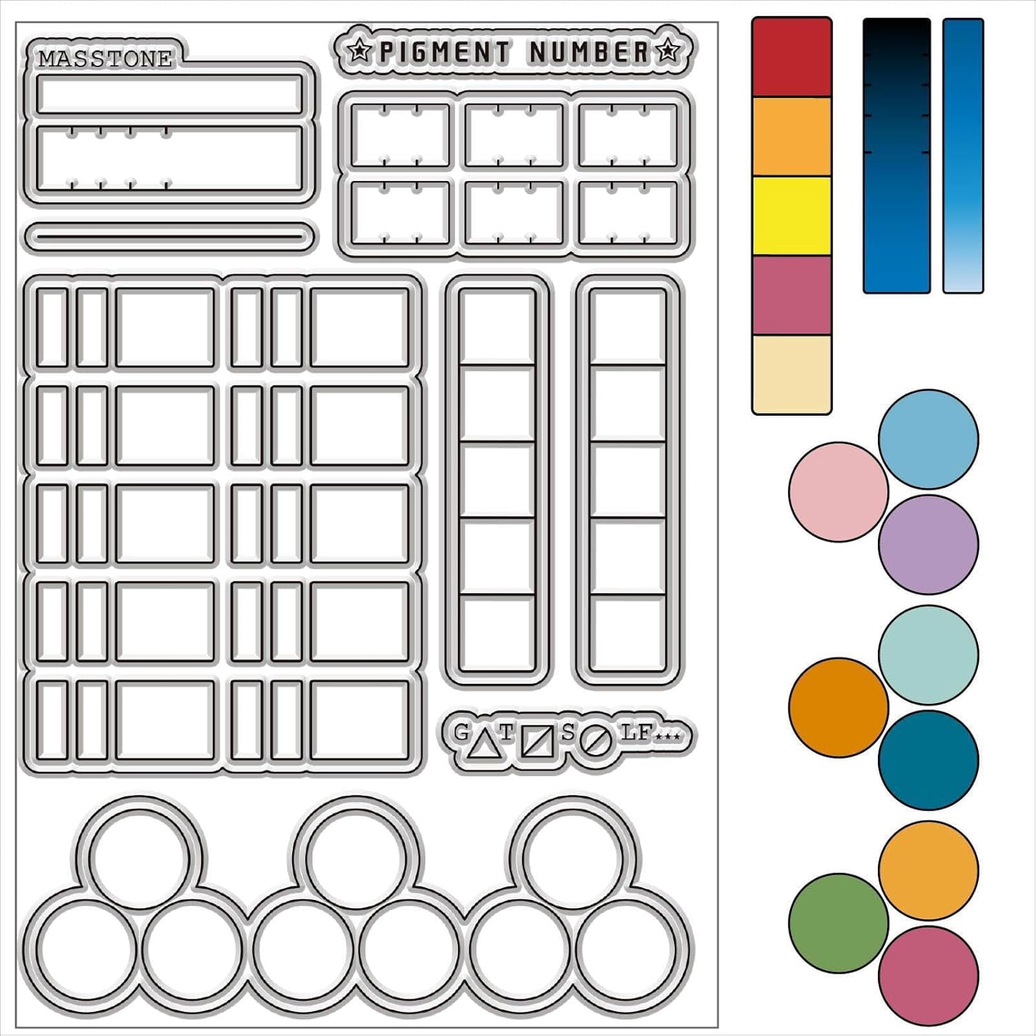 Custom Mixed Shapes PVC Plastic Clear Stamps for DIY Scrapbooking Photo ...
