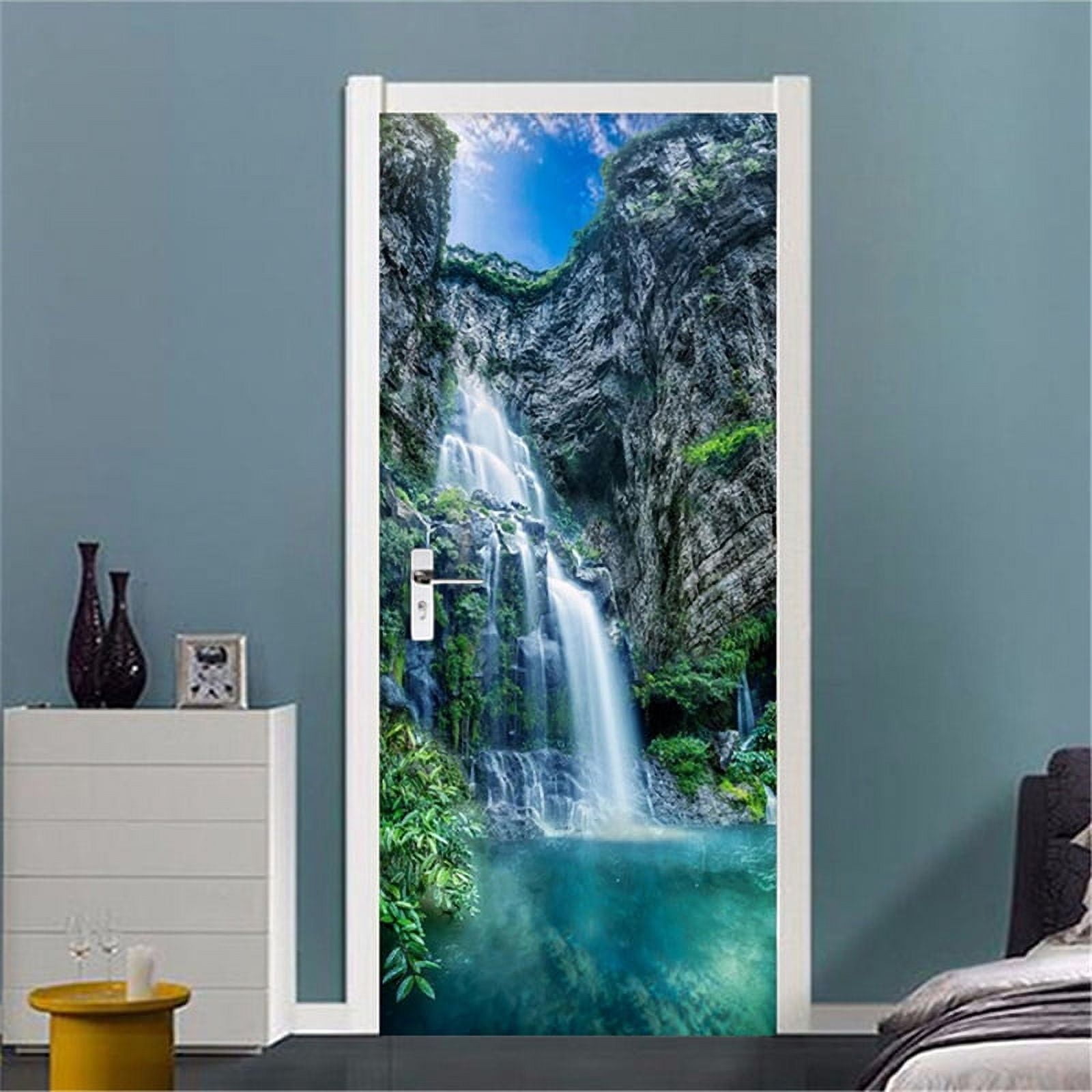 Custom Modern 3D Abstract Wallpaper Living Room Art Door Waterproof PVC ...