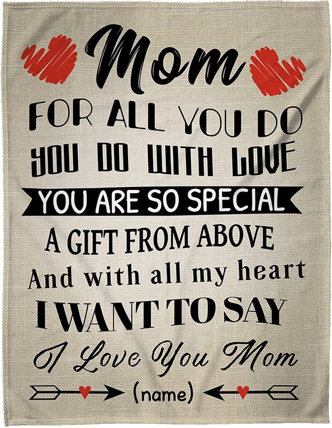 Custom Mom Blanket with Picture Print, Gifts for Mom, Unique Mom Gifts ...