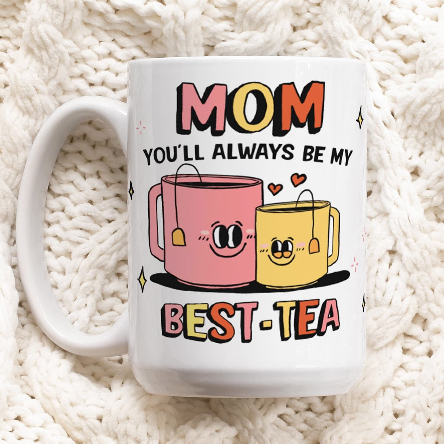 Custom Mom Mug, Personalized Gift For Mum, Ceramic Coffee Cup, Cute Mom ...