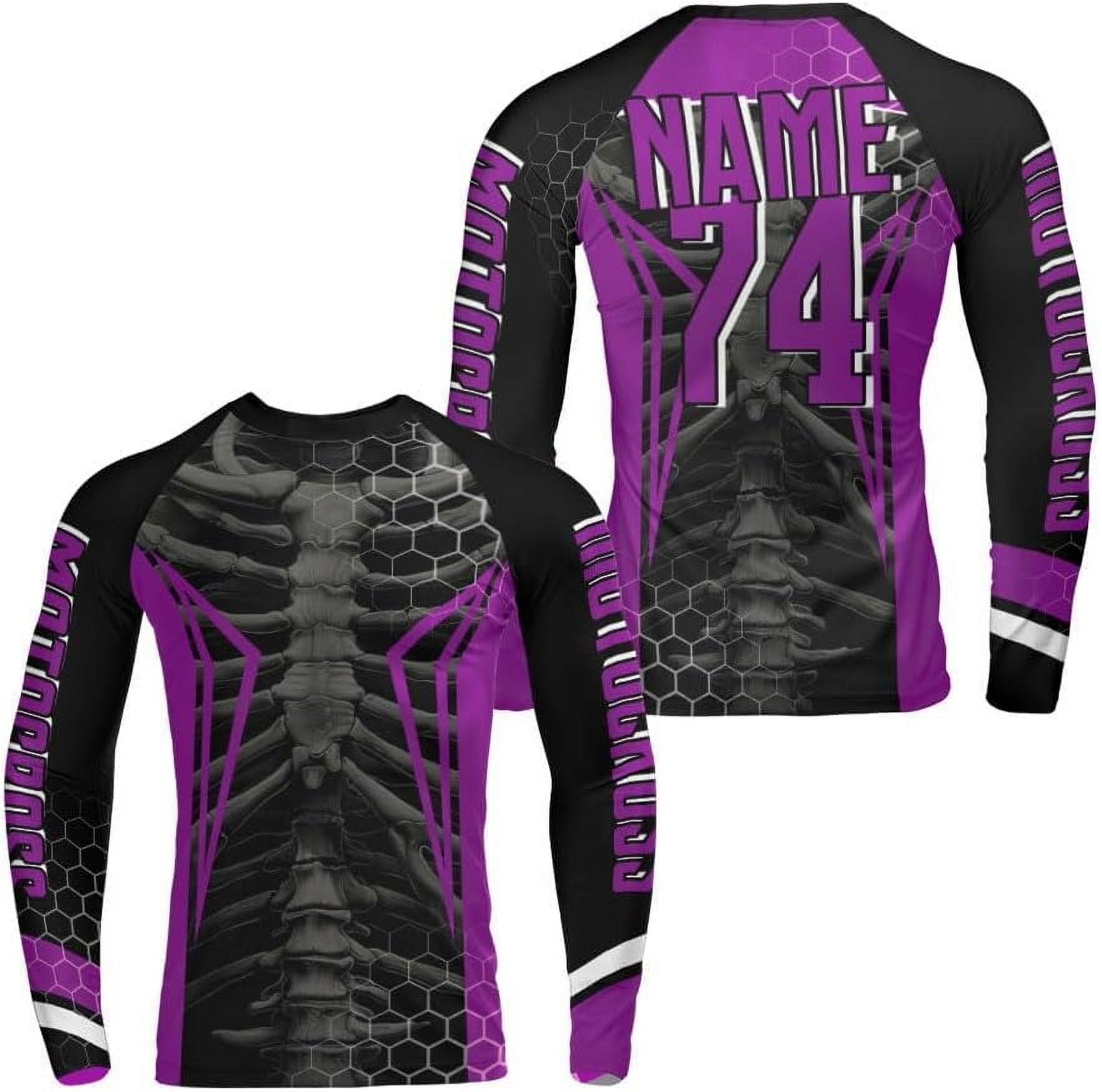 Custom Motocross Racing Long Sleeve Rash Guard Shirt Dirtbike Shirt ...