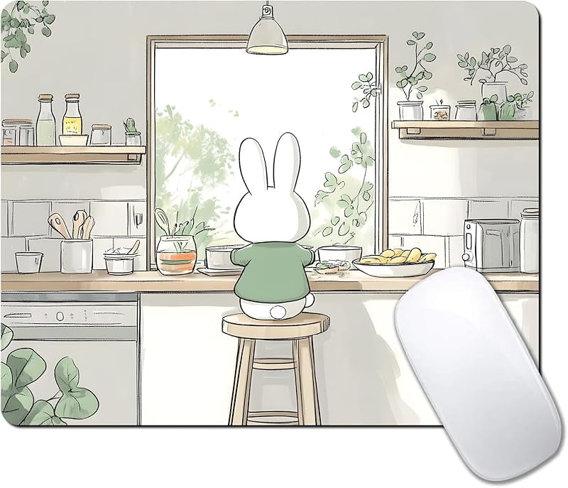 Custom Mouse Pad with Non-Slip Rubber, Small Square Design for Wireless ...