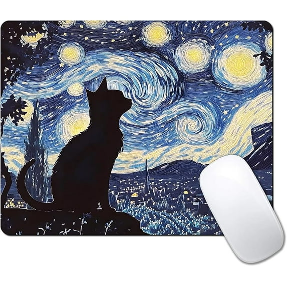 Custom Mouse Pad with Non-Slip Rubber, Small Square Design for Wireless ...