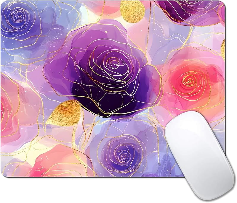 Custom Mouse Pad with Non-Slip Rubber, Small Square Design for Wireless ...