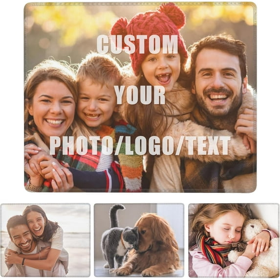 Custom Mouse Pad, Personalized Mouse Pad with Your Photo Text Logo ...