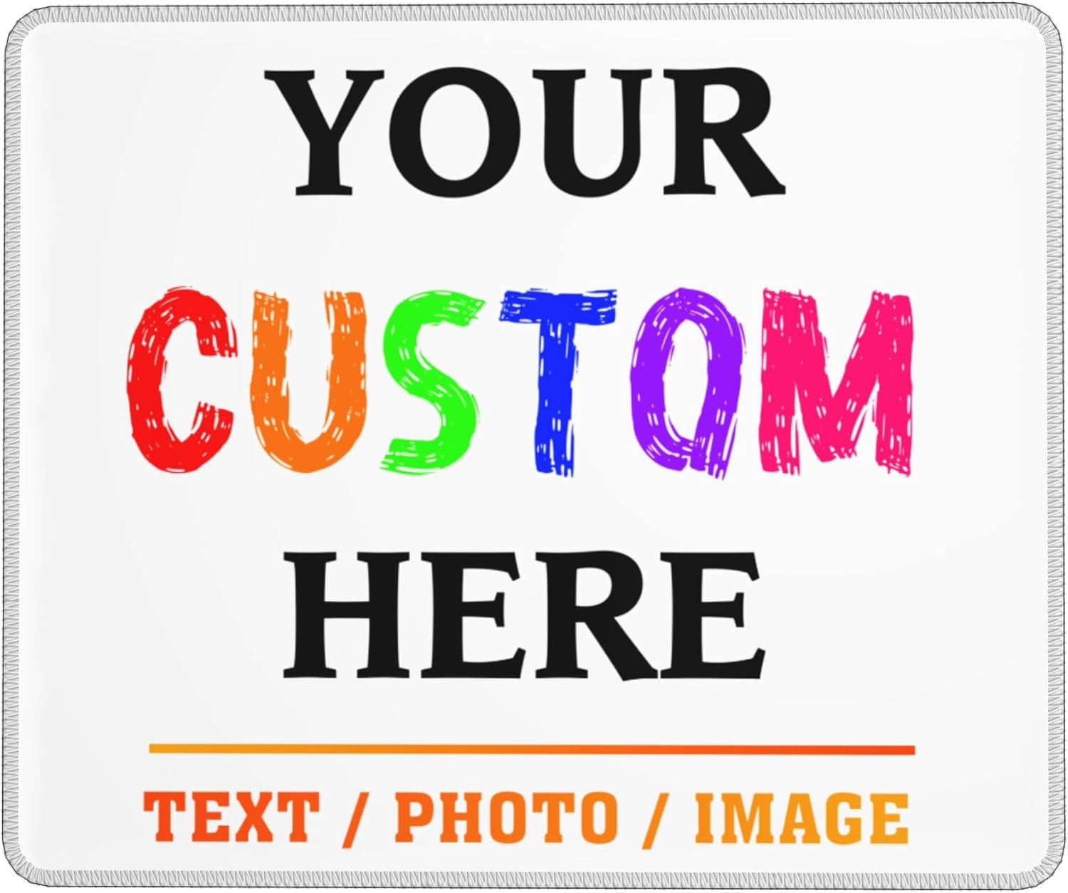 Custom Mouse Pad Personalized Mousepad with Logo Photo Image Mouse Mat ...