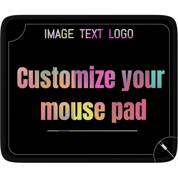 Custom Mouse Pad with Photo Text,Personalized Gaming Mousepad Gifts for ...