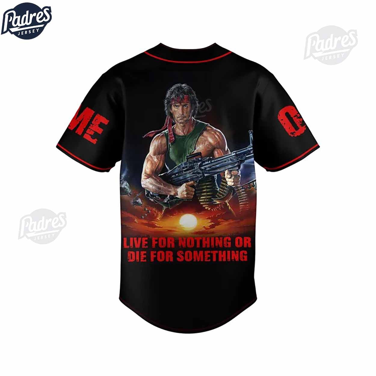 Custom Movie First Blood John Rambo Baseball Jersey - Walmart.com