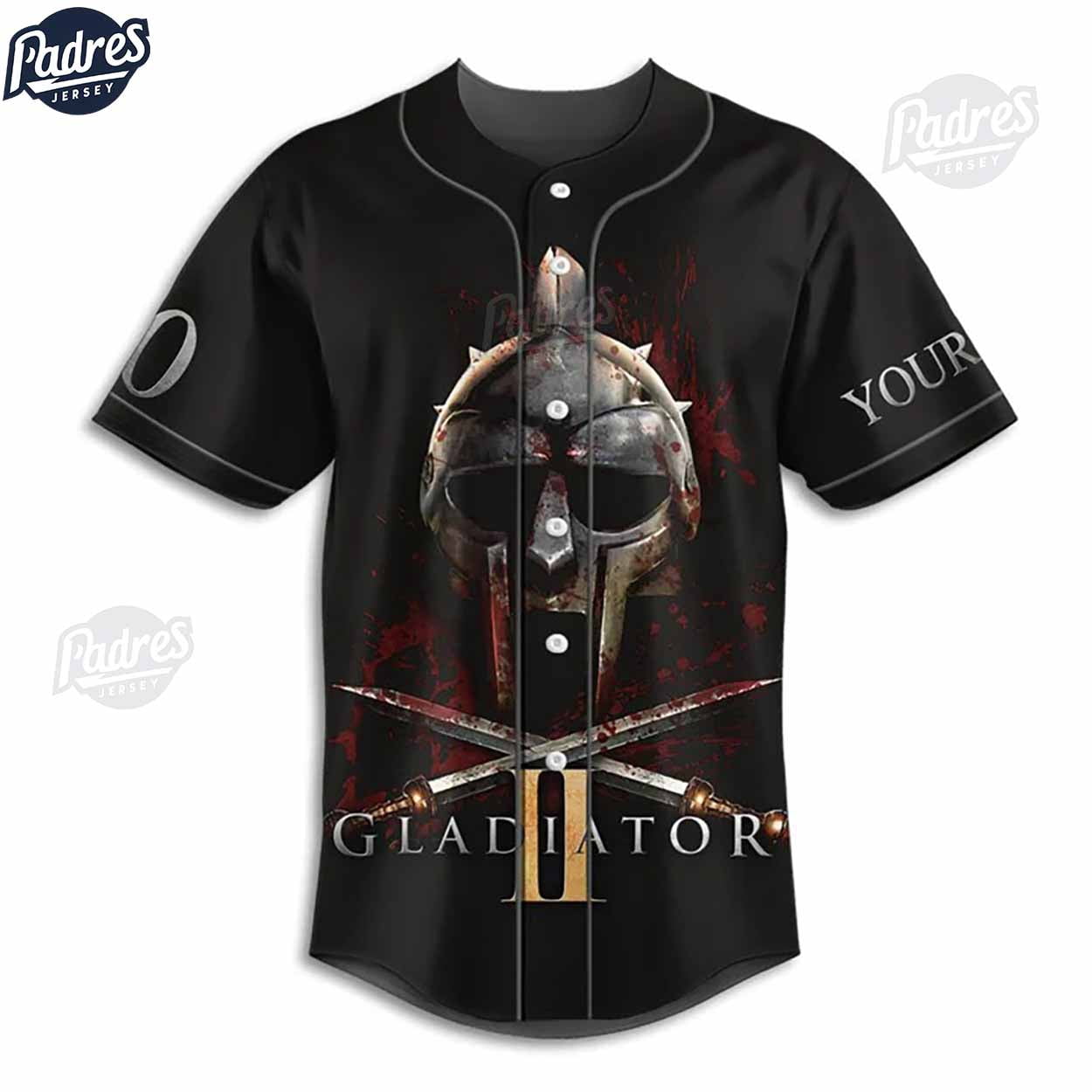 Custom Movie Gladiator Baseball Jersey Style - Walmart.com