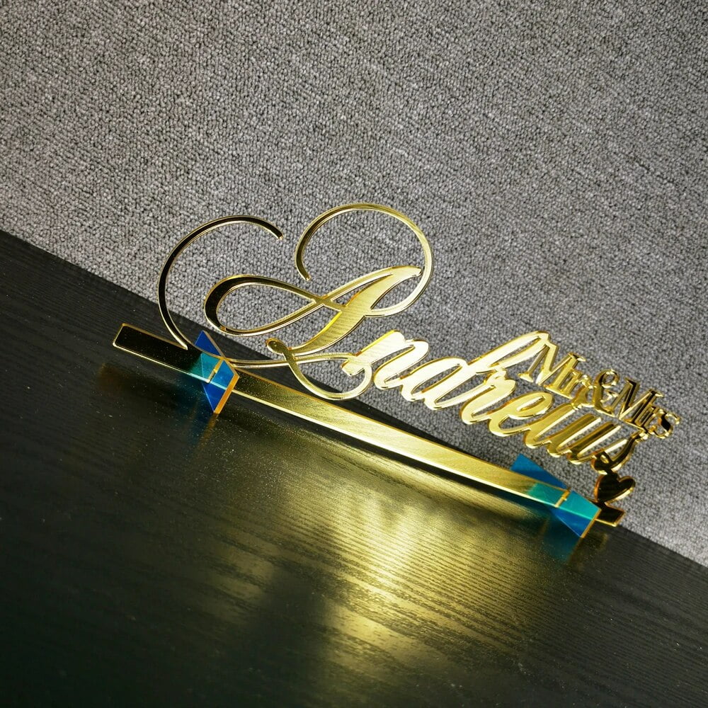 Custom Mr&Mrs Last Name Wedding Table name Sign Personalized Wedding ...