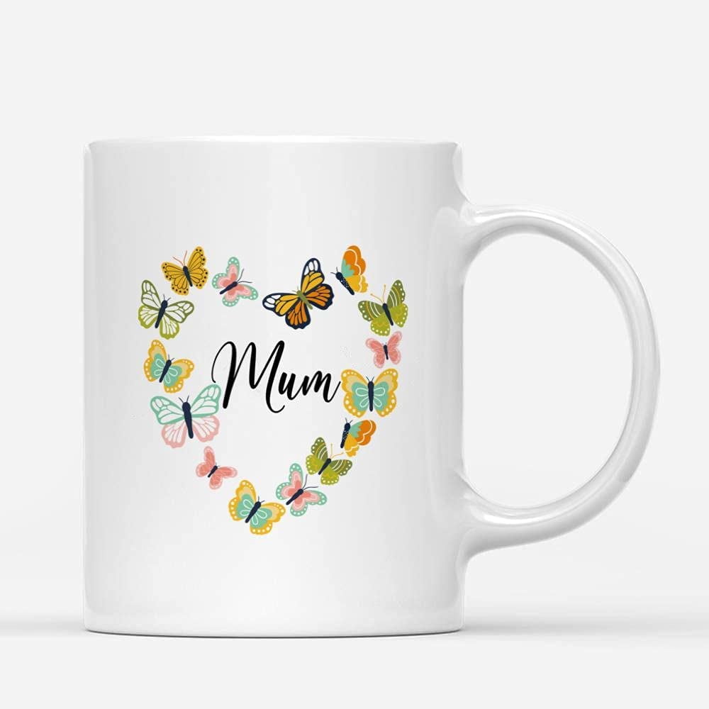 Custom Mugs Mum Butterfly Heart Mother's Day Butterflies Lover Mom ...