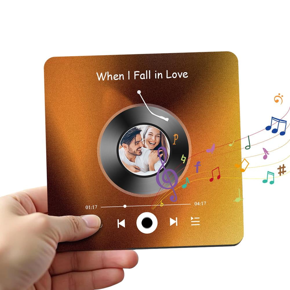 Custom Music Album Fridge Magnet,Personalized Music Player with Photo ...