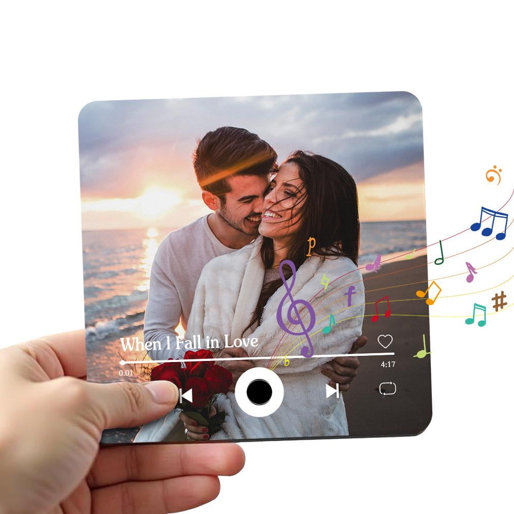 Custom Music Album Fridge Magnet,Personalized Music Player with Photo ...