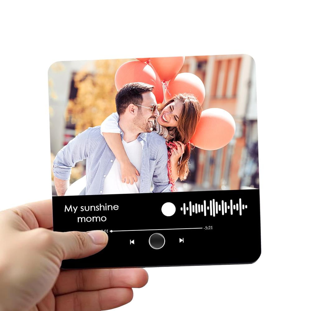 Custom Music Album Fridge Magnet – Personalized Music Player with Photo ...