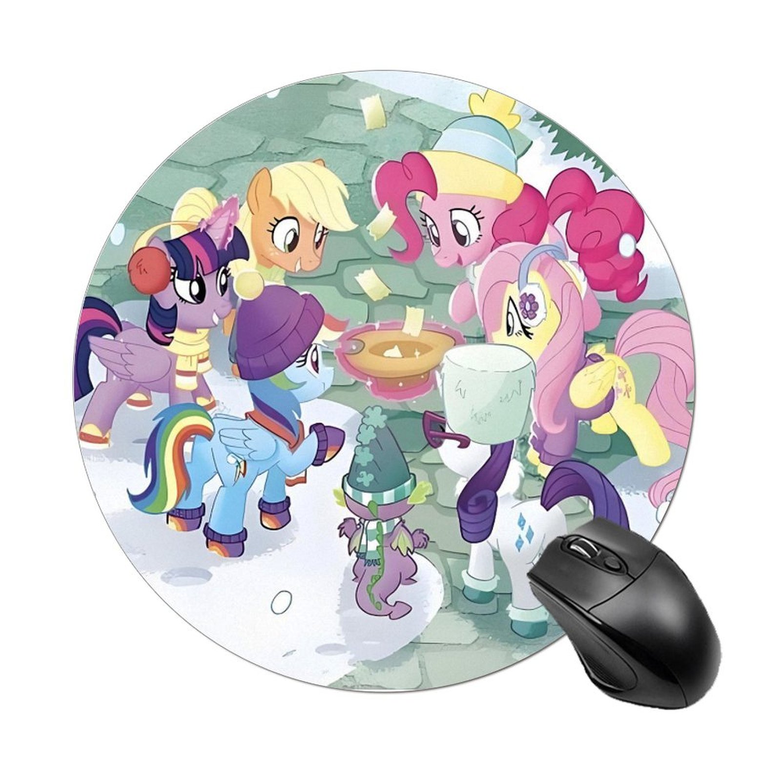 Custom My Little PonyMouse Pad Round Mouse Pad with Anti-slip Rubber ...