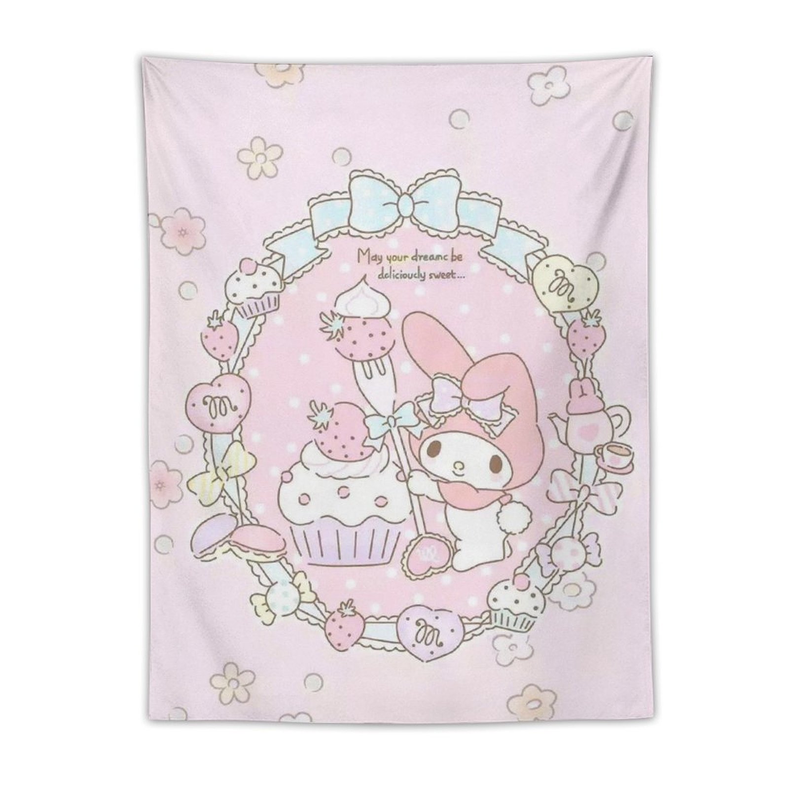 Custom My Melody Tapestry wall hanging poster hanging painting ...