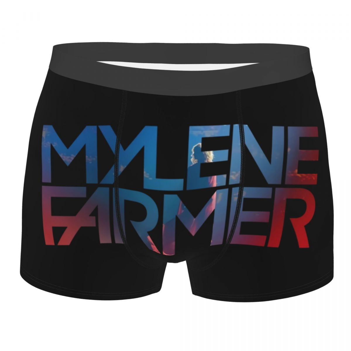 Custom Mylene Farmer Boxer Shorts For Men 3D Printed Male Underwear ...