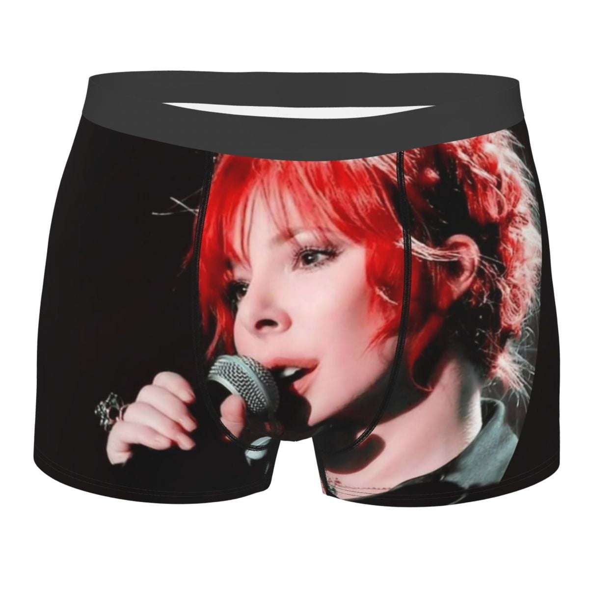 Custom Mylene Farmer Boxer Shorts For Men 3D Printed Male Underwear ...