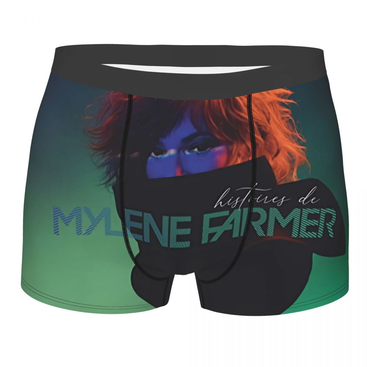 Custom Mylene Farmer Boxer Shorts For Men 3D Printed Male Underwear ...