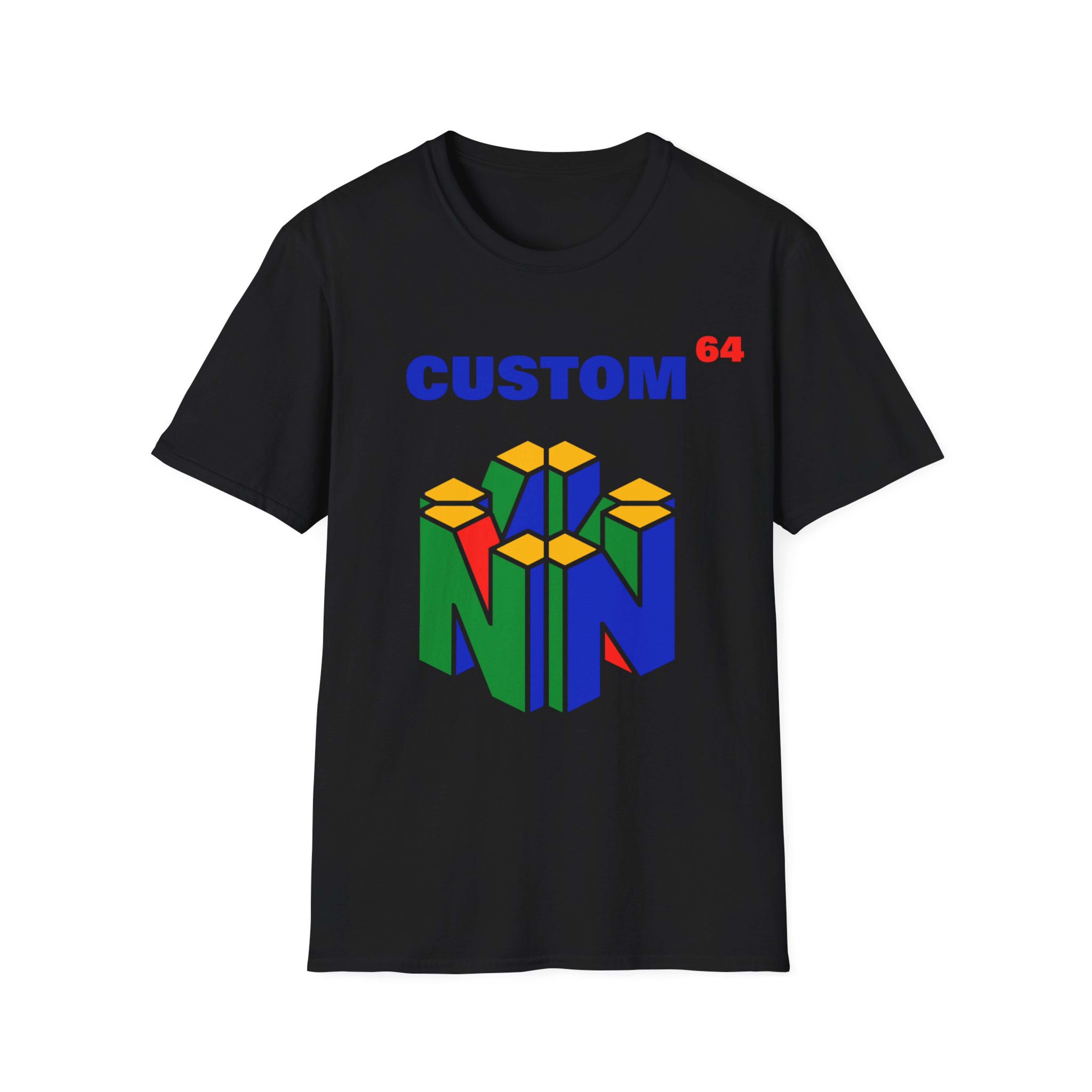 Custom N64 Logo Style T-Shirt, Vintage Gamer Tee, Unisex - Walmart.com
