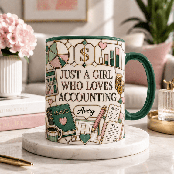 Custom Name Accountant 3D Effect Mug, Personalized Finance Worker Gift ...