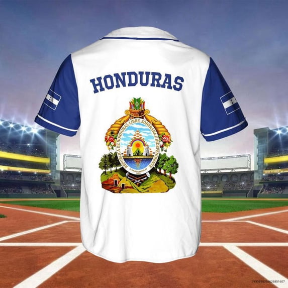 Custom Name And Number Baseball Jersey Custom Honduras Baseball Jersey ...
