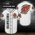 Custom Name Cosplay Costume Firefighter Baseball Tee Jersey Shirt 3D ...